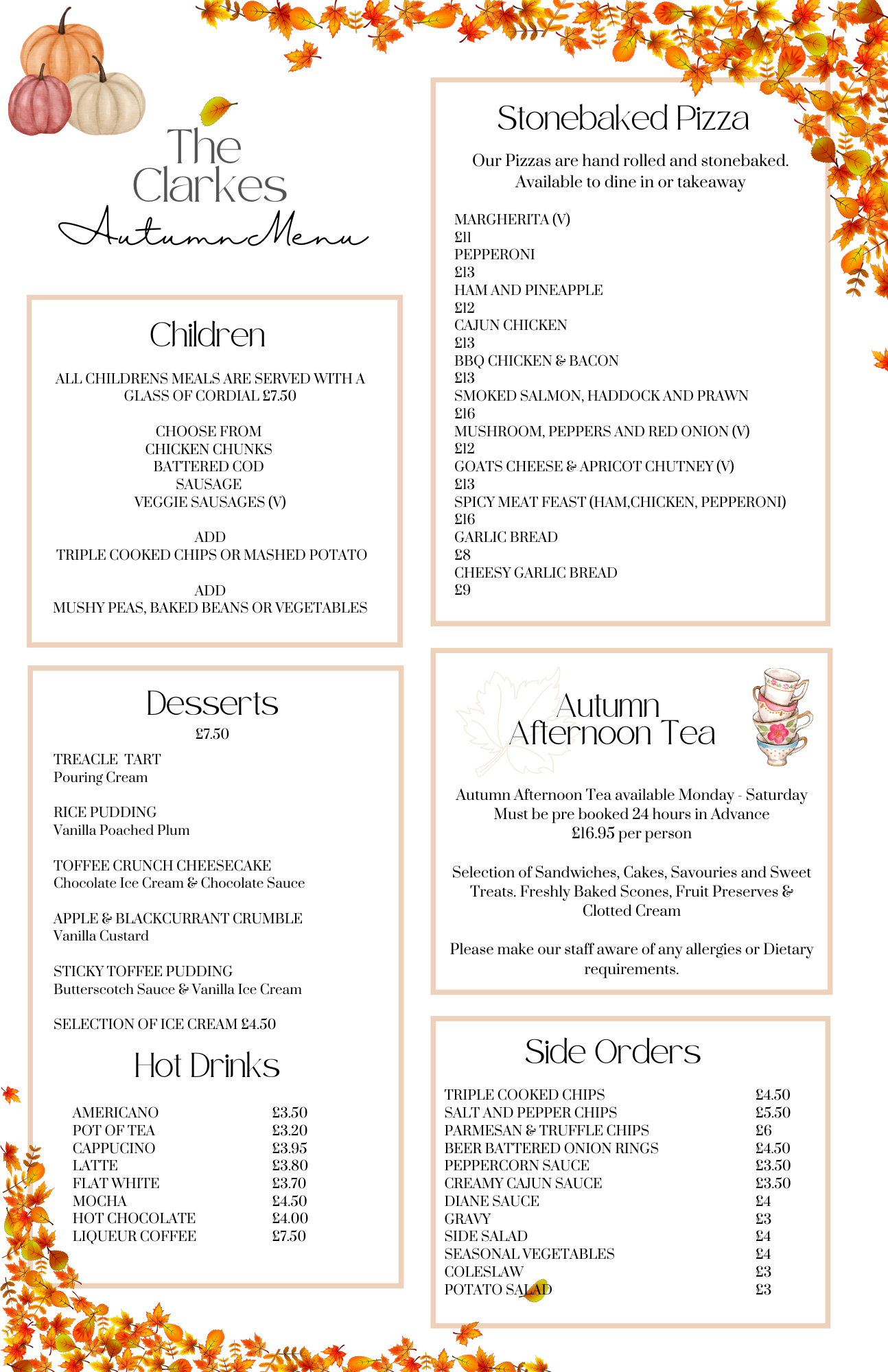 Food & Drink – The Clarkes Hotel